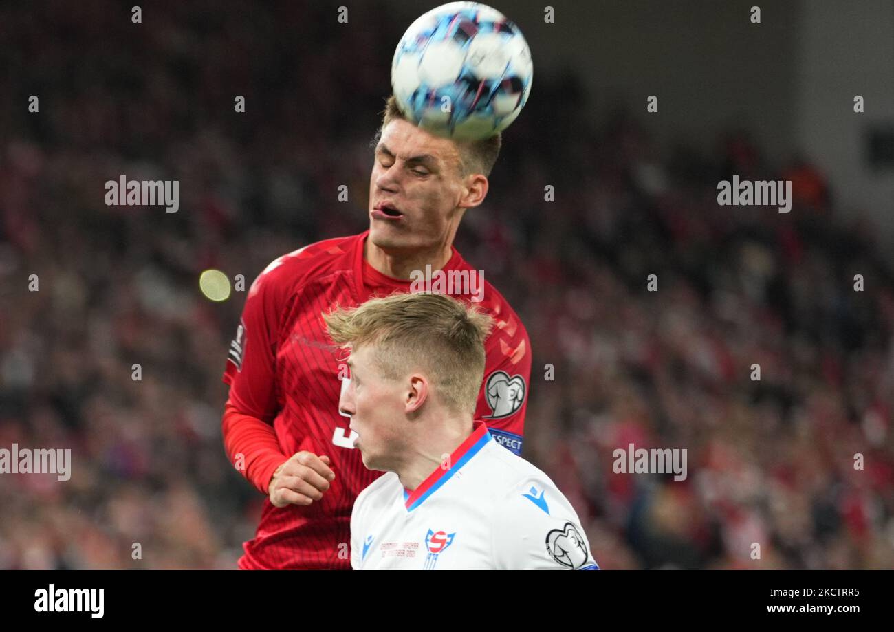 Joakim Maehle of Denmark during Denmark against Faroe Islands, World ...