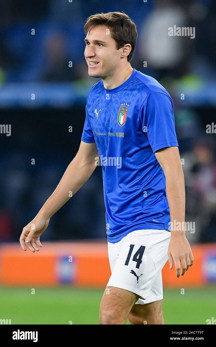 Federico Chiesa of Italy during the World Cup 2022 qualifier football ...
