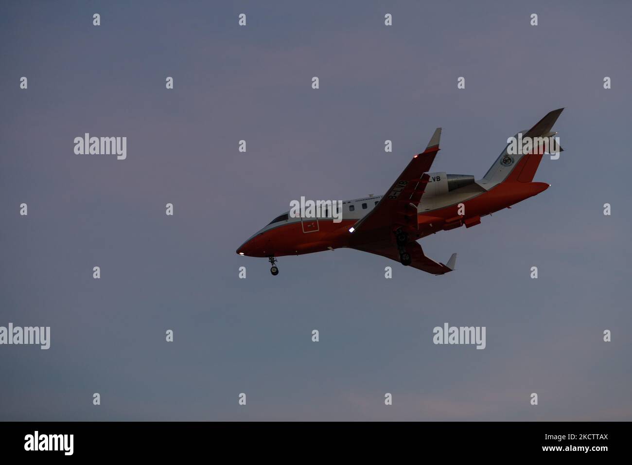 A Bombardier Challenger 605 fixed wing aircraft of the Hong Kong ...