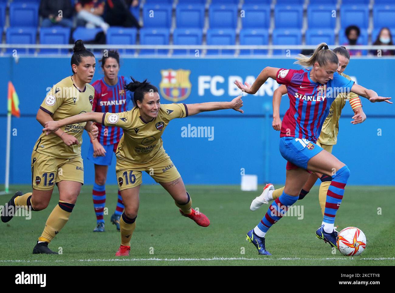 Ana Maria Crnogorcevic and Jucinara Thais Soares during the match ...