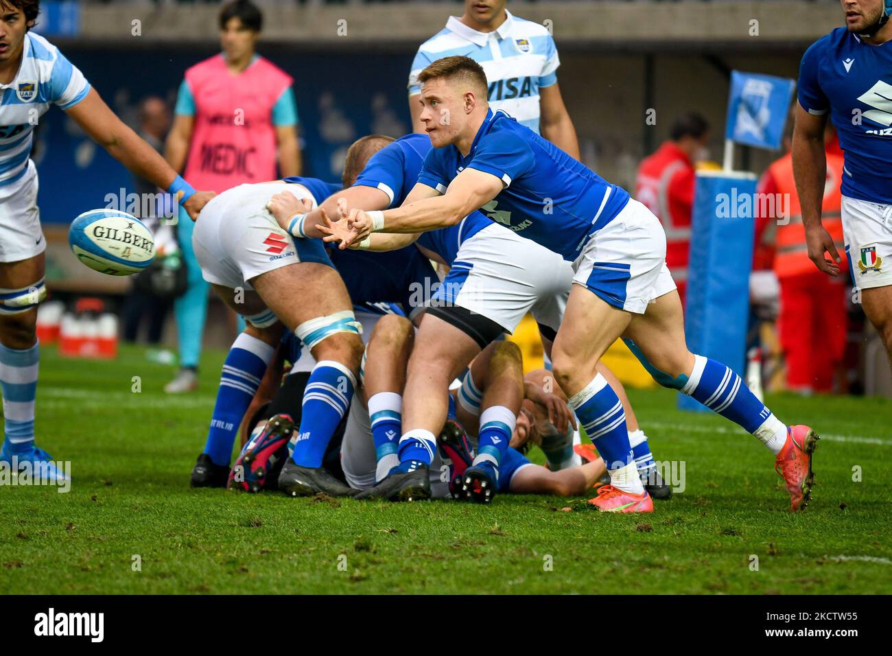 Stephen Varney (Italy) in action during the Autumn Nations Cup rugby ...