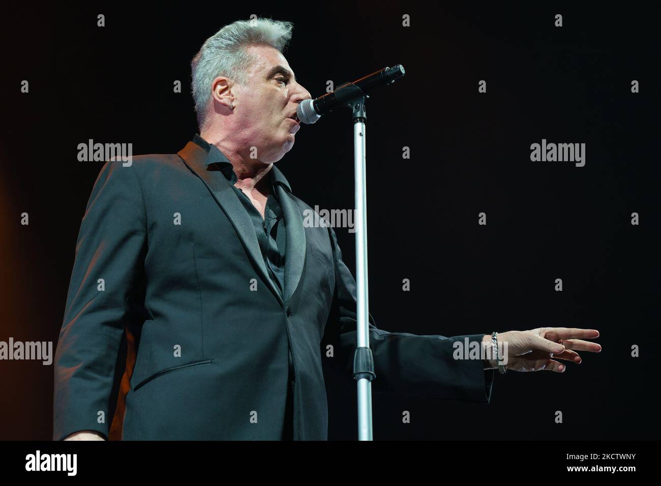 The singer Loquillo during a concert at the Wizink Center, on 13 ...