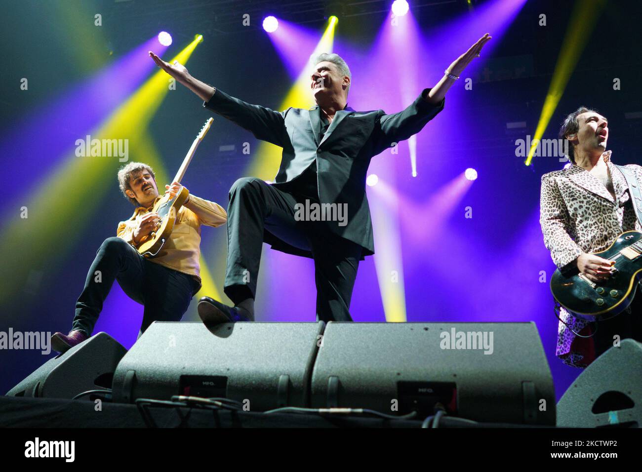 The singer Loquillo during a concert at the Wizink Center, on 13 ...