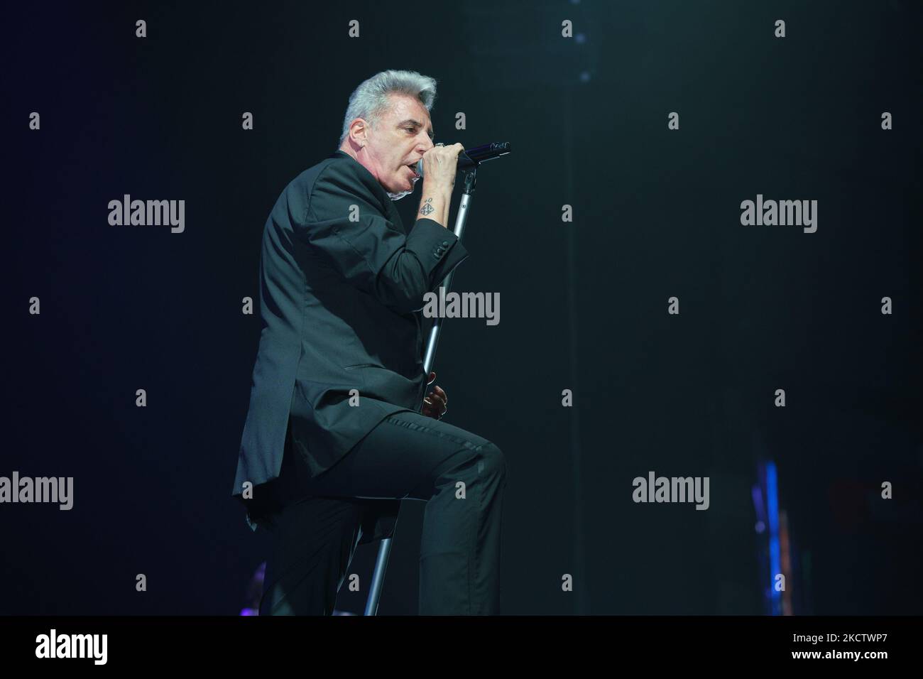 The singer Loquillo during a concert at the Wizink Center, on 13 ...