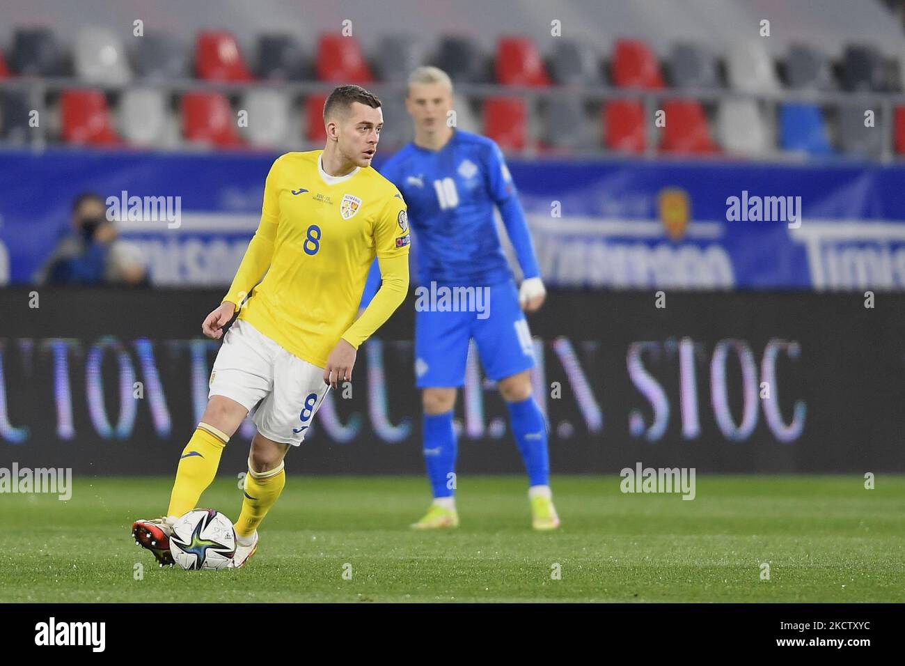 Alexandru Cicaldau in action during the FIFA World Cup Qatar 2022 ...