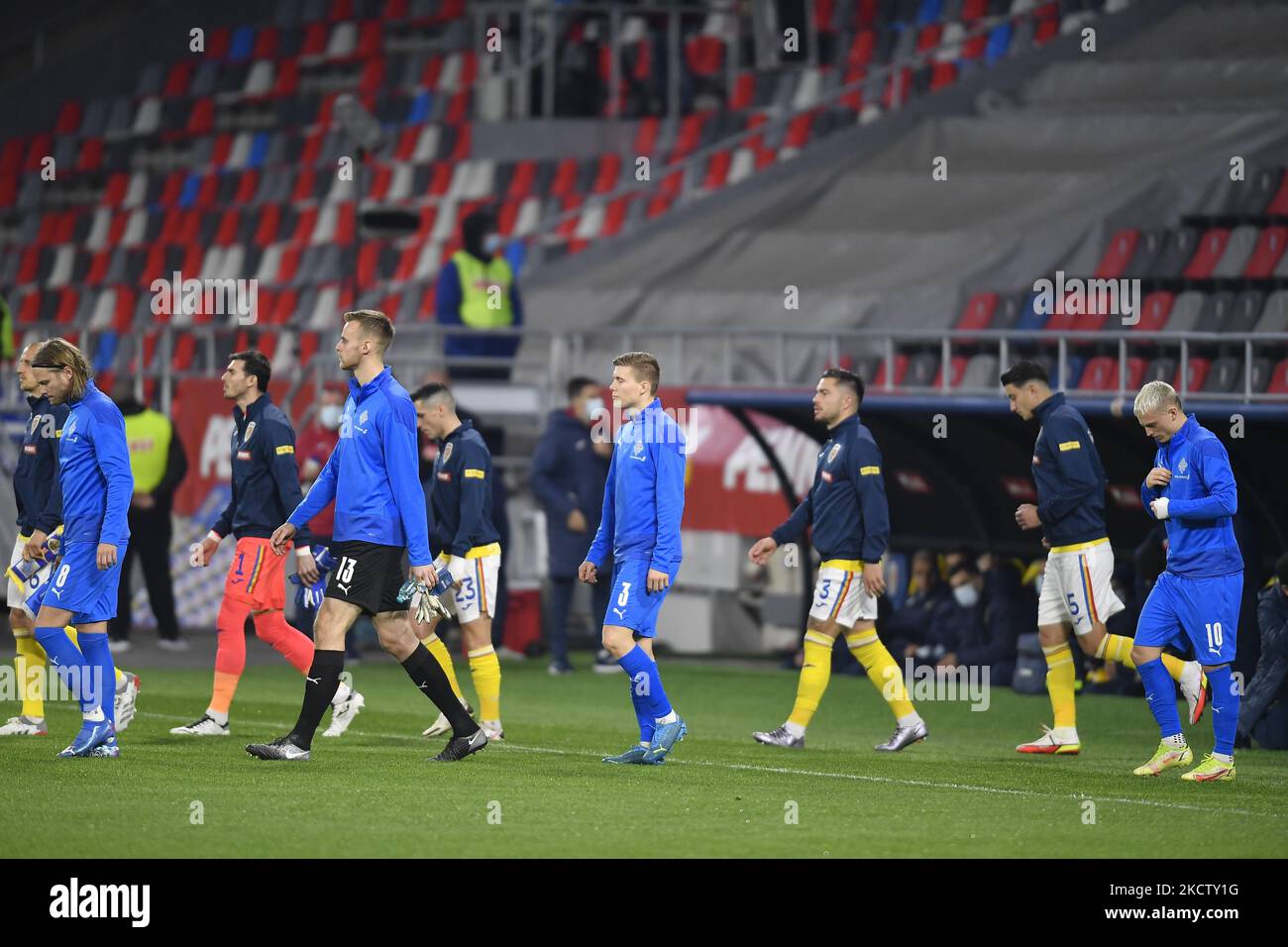 Birkir Bjarnason and Elias Rafn Olafsson in action during the FIFA ...