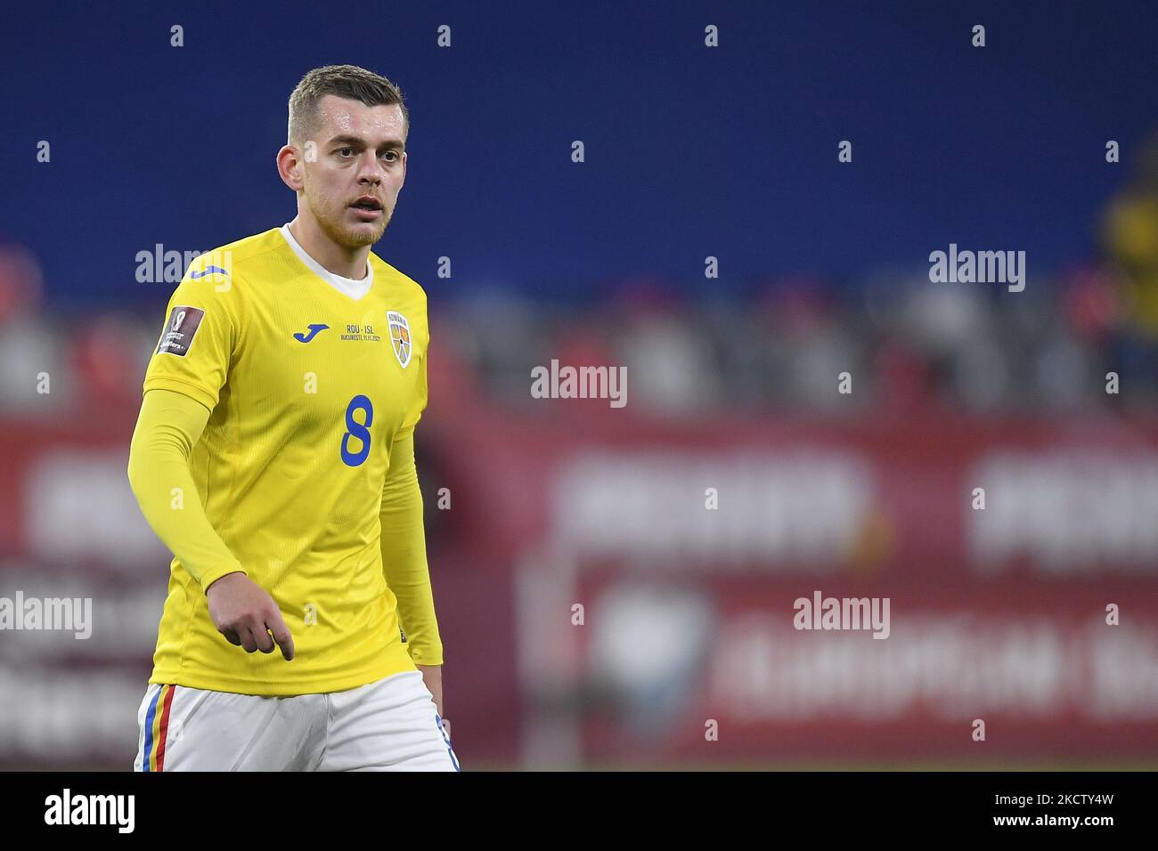 Alexandru Cicaldau in action during the FIFA World Cup Qatar 2022 ...