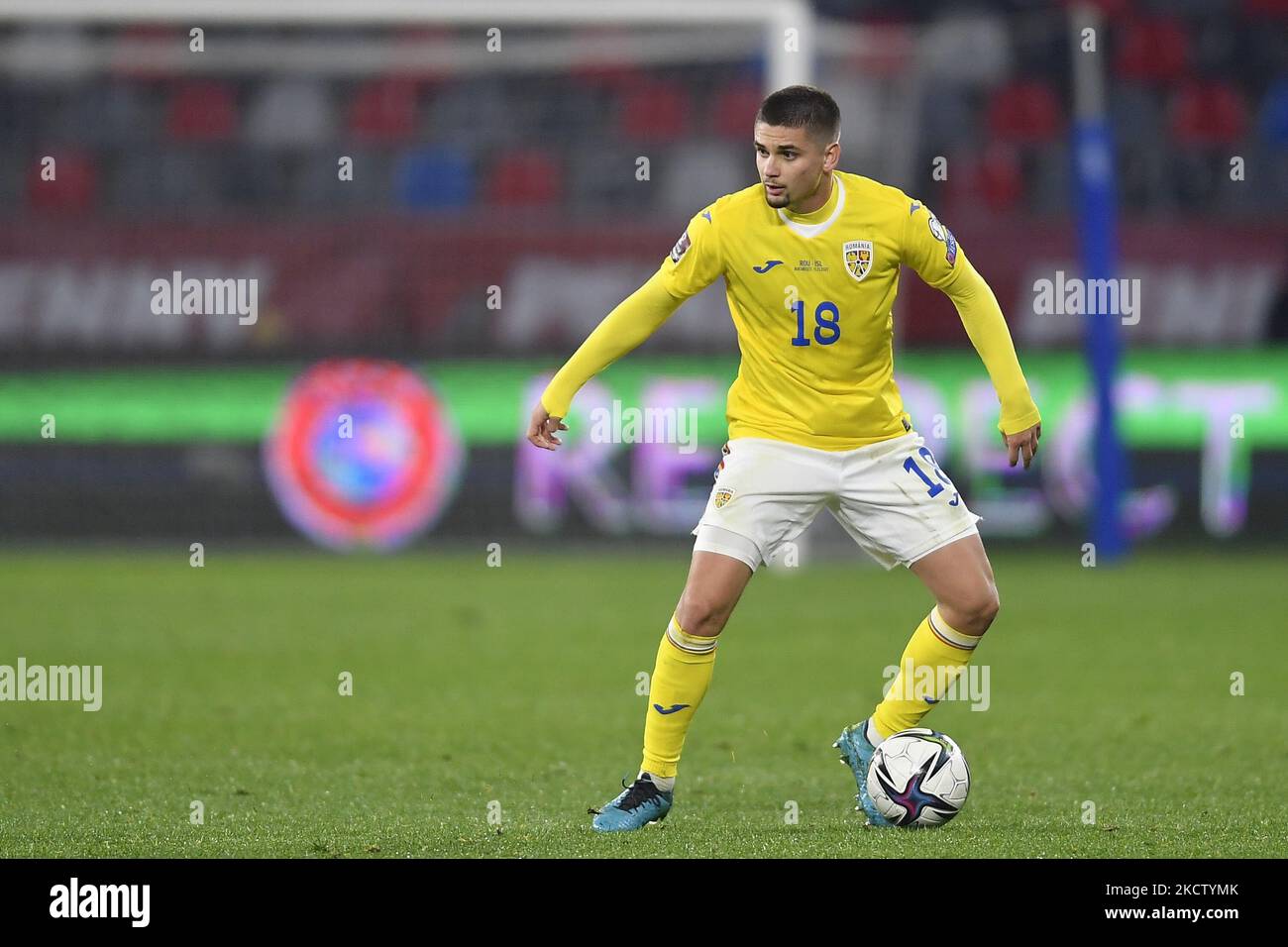 Razvan Marin in action during the FIFA World Cup Qatar 2022 ...
