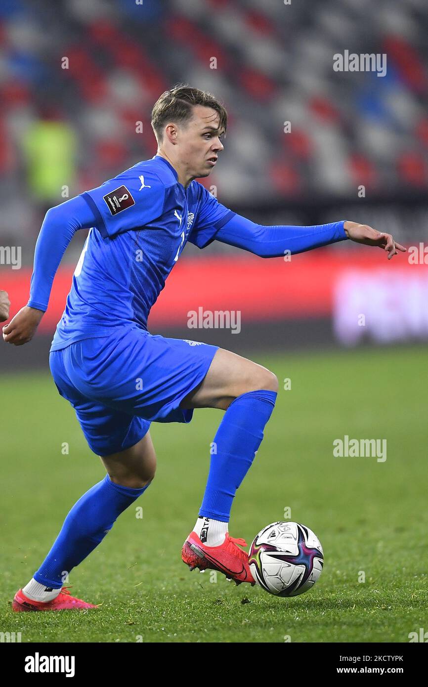 Thorir Johann Helgason in action during the FIFA World Cup Qatar 2022 ...