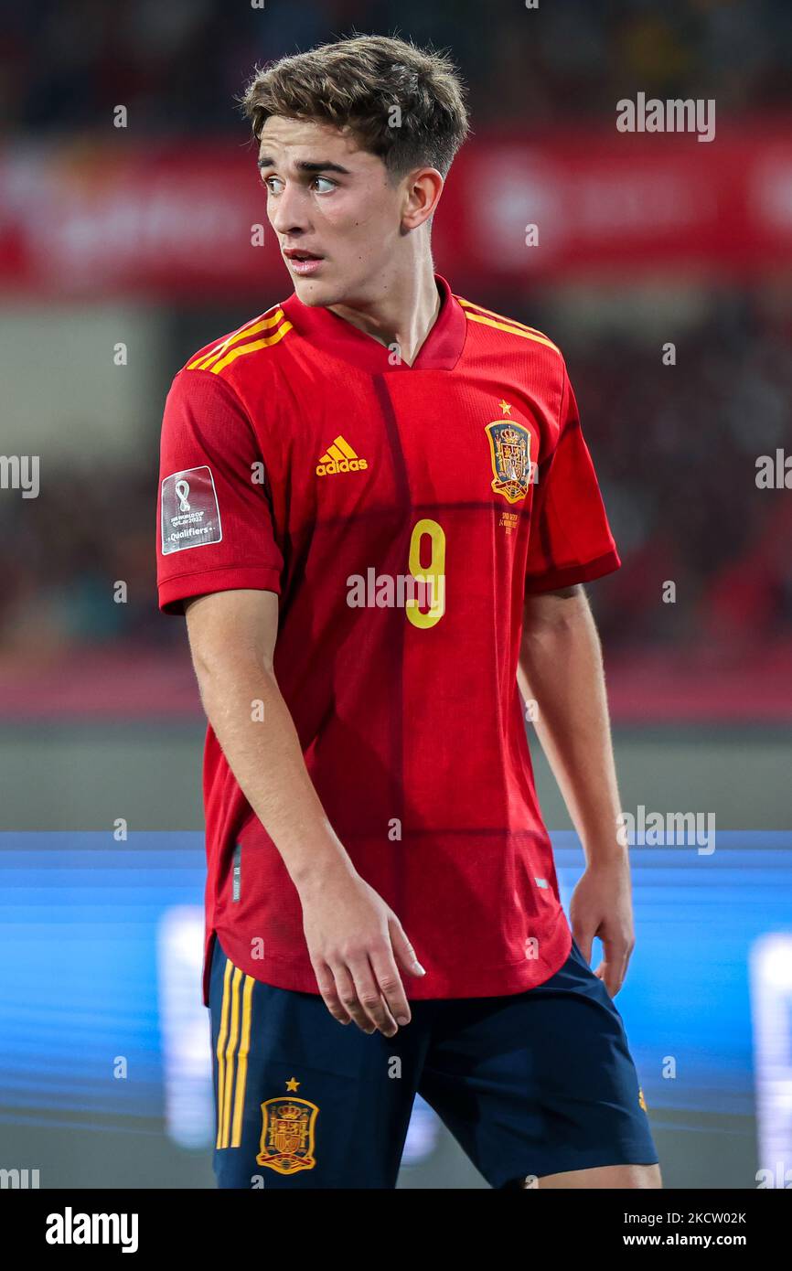 Gavi of Spain during the FIFA World Cup Qatar 2022 qualification ...