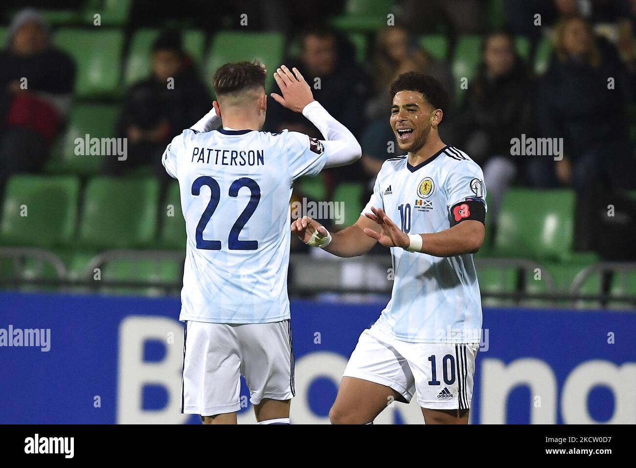 Che Adams and Nathan Patterson celebrate in action during the Fifa ...