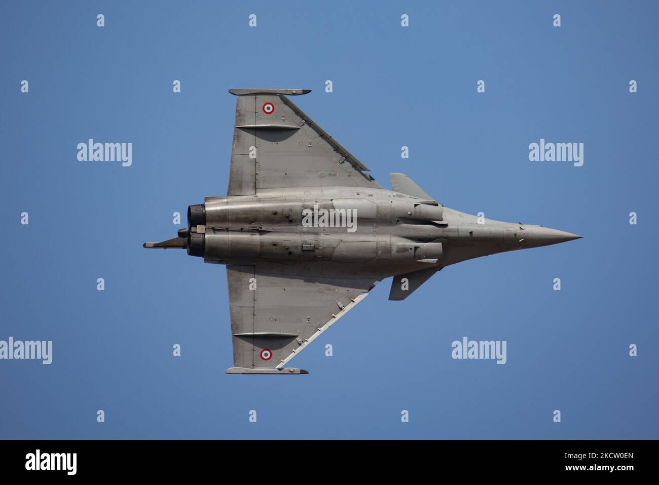 A French air force ( Armée de l'Air et de l'Espace Dassault Rafale solo ...