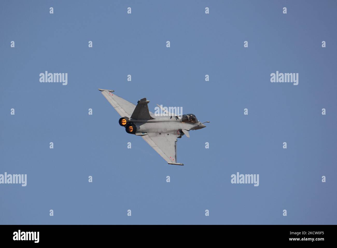 A French air force ( Armée de l'Air et de l'Espace Dassault Rafale solo ...