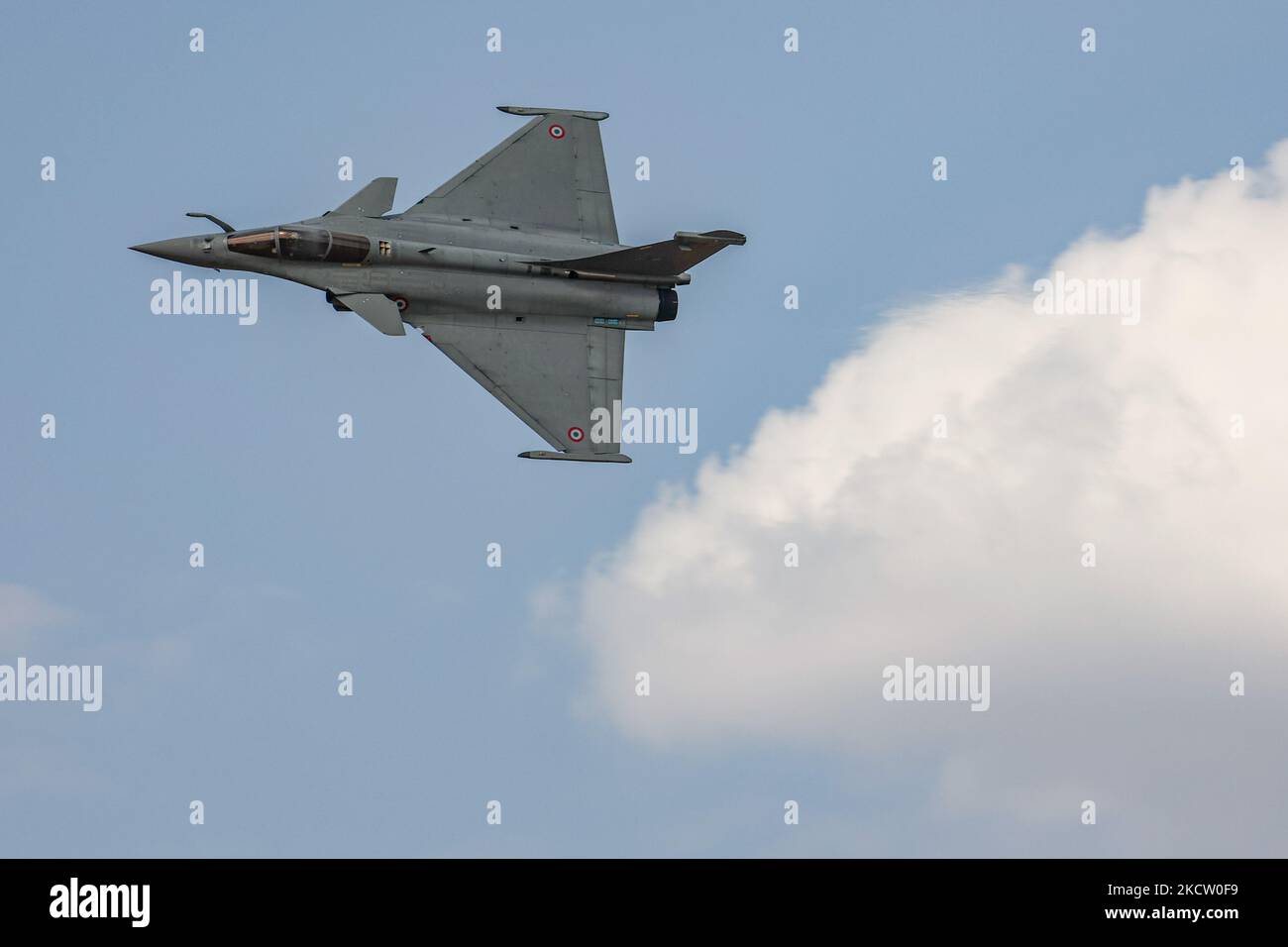 A French air force ( Armée de l'Air et de l'Espace Dassault Rafale solo ...