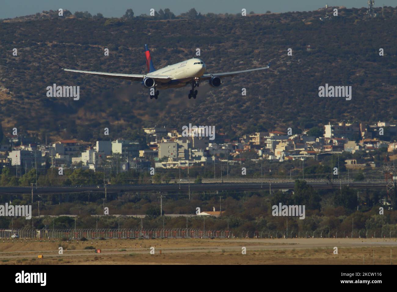 Delta Air Lines Airbus A330-300 aircraft as seen flying, landing and ...