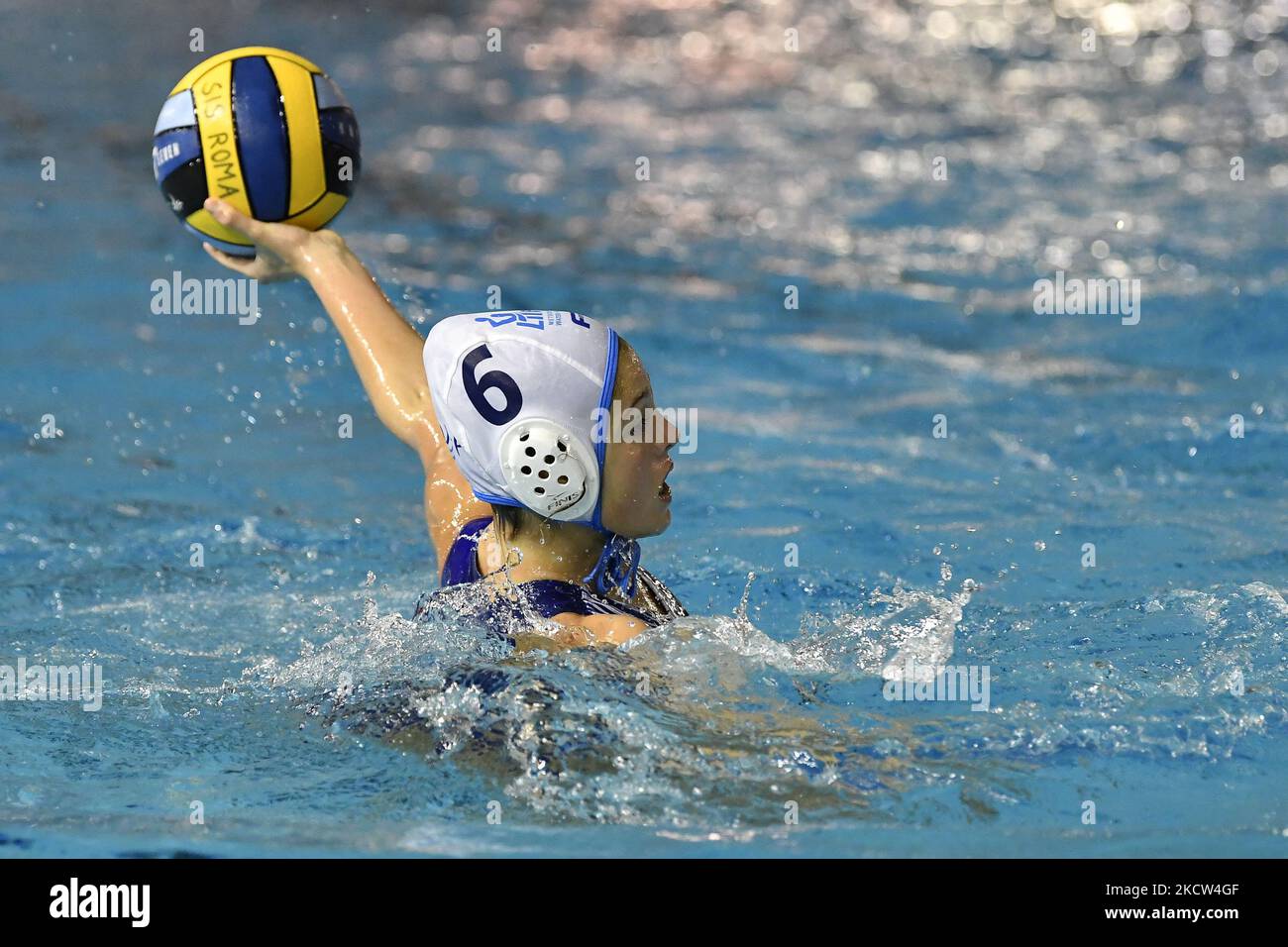 Juliette D'HALLUIN of Lille UC (FRA) in action during the Waterpolo ...