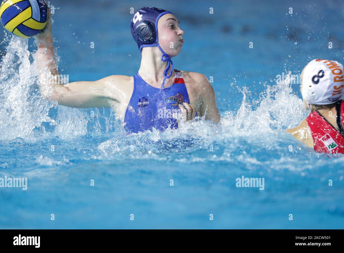 R. De Kleer (ZVL 1886 Center) during the Waterpolo EuroLeague Women ...