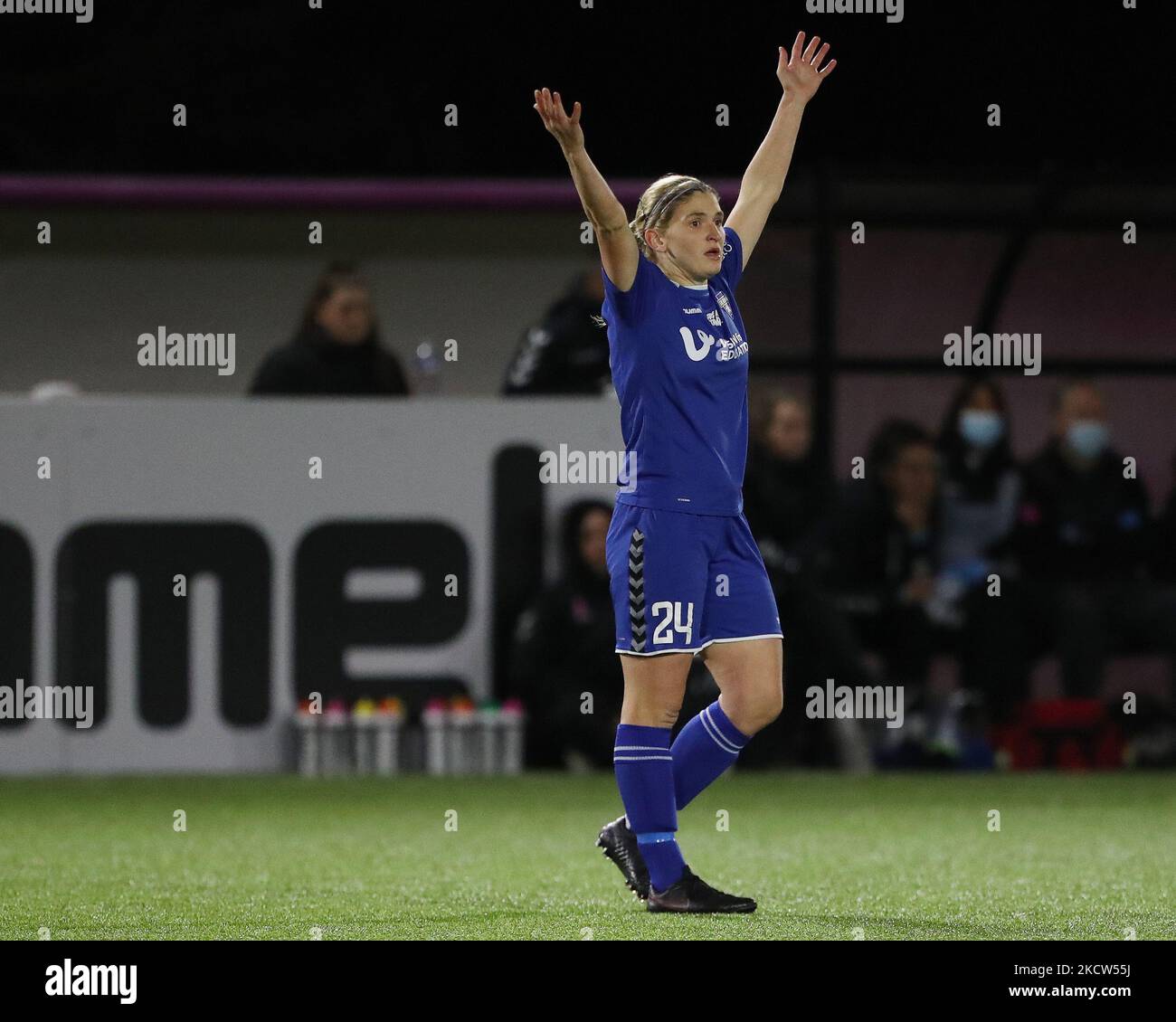 Abby Holmes of Durham Women during the FA Women's Championship match ...