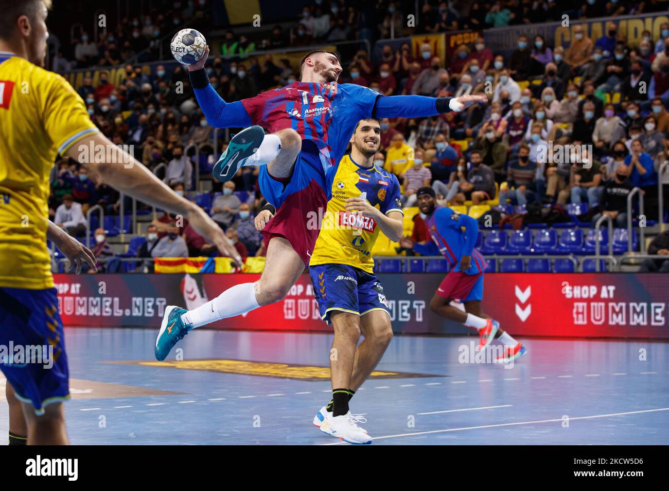 Ludovic Fabregas of FC Barcelona in action during th EHF Champions ...