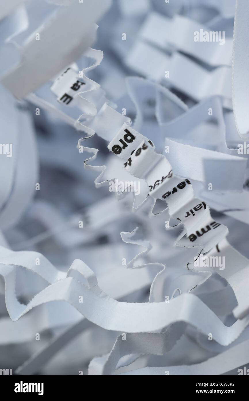 shredded office papers Stock Photo - Alamy