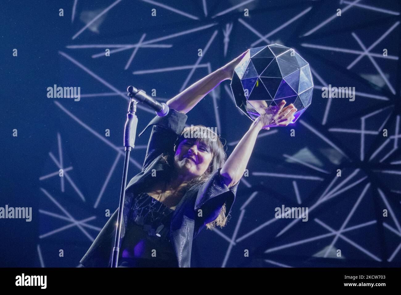 Singer Eva Amaral during an Amaral concert at the WiZink Center in ...