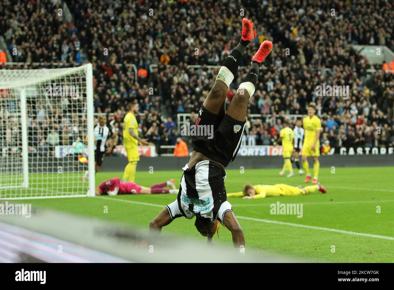 Allan Saint-Maximin of Newcastle United celebrates after scoring during ...