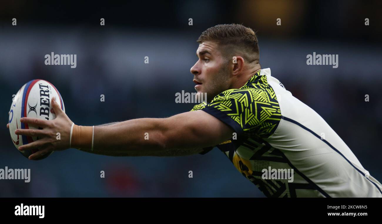 Malcolm Marx of South Africa during warm up during Autumn International ...