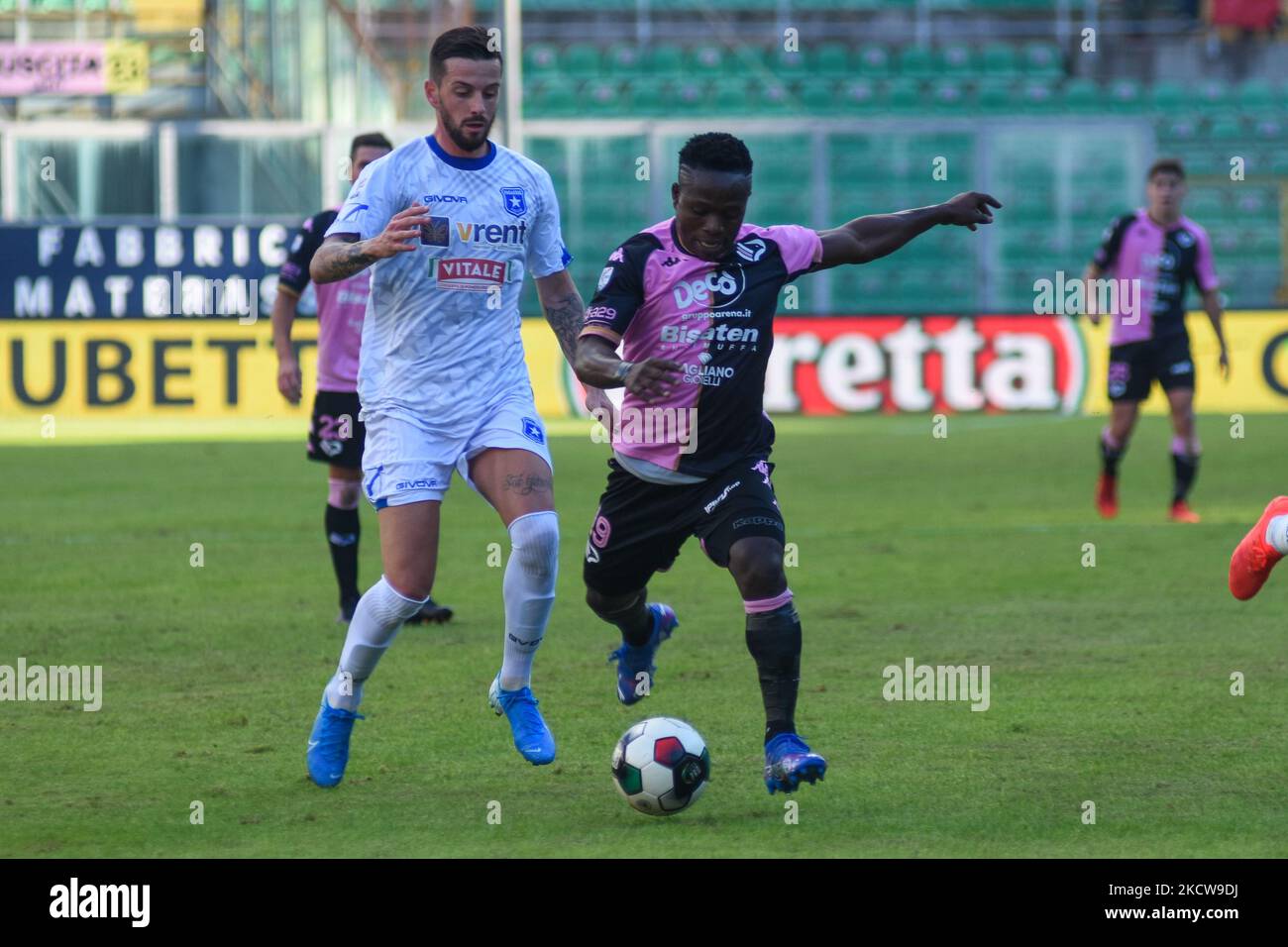 Moses Odjer during the Serie C match between Palermo FC and Paganese ...