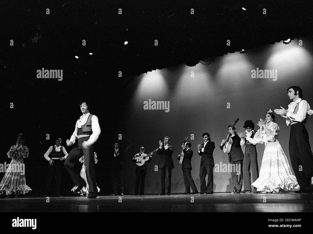 Manuela Vargas, Spanish flamenco dancer, during a performance at the ...