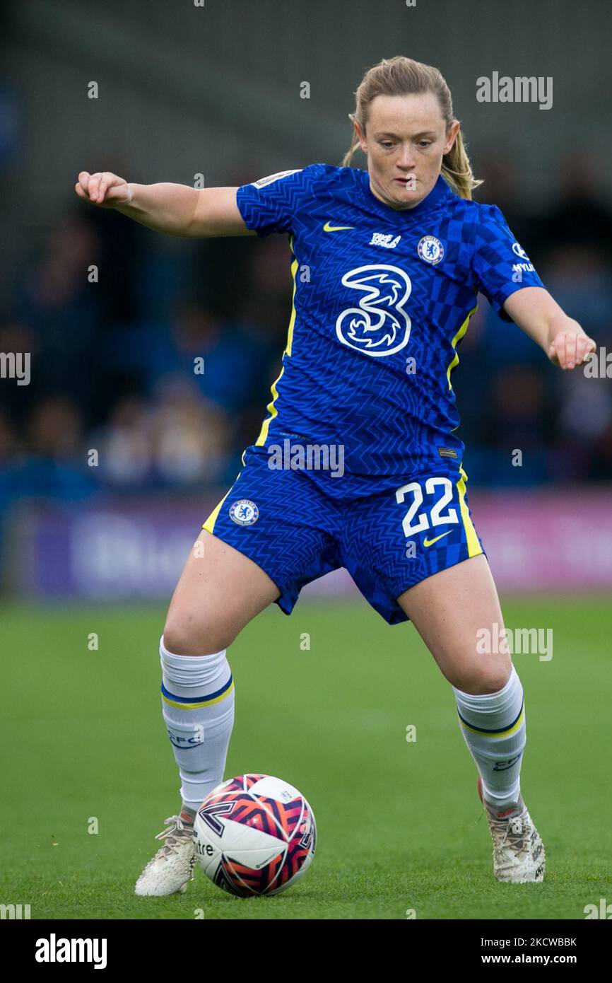 Erin Cuthbert of Chelsea FC controls the ball during the 2021-22 FA ...