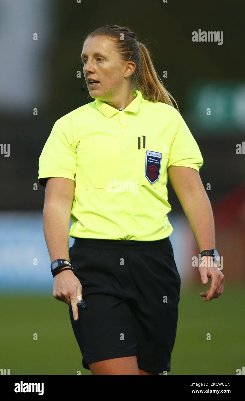 Referee Lisa Benn during Barclays FA Women's Super League match between ...