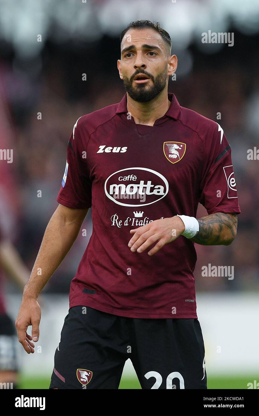 Grigoris Kastanos of US Salernitana 1919 looks on during the Serie A ...
