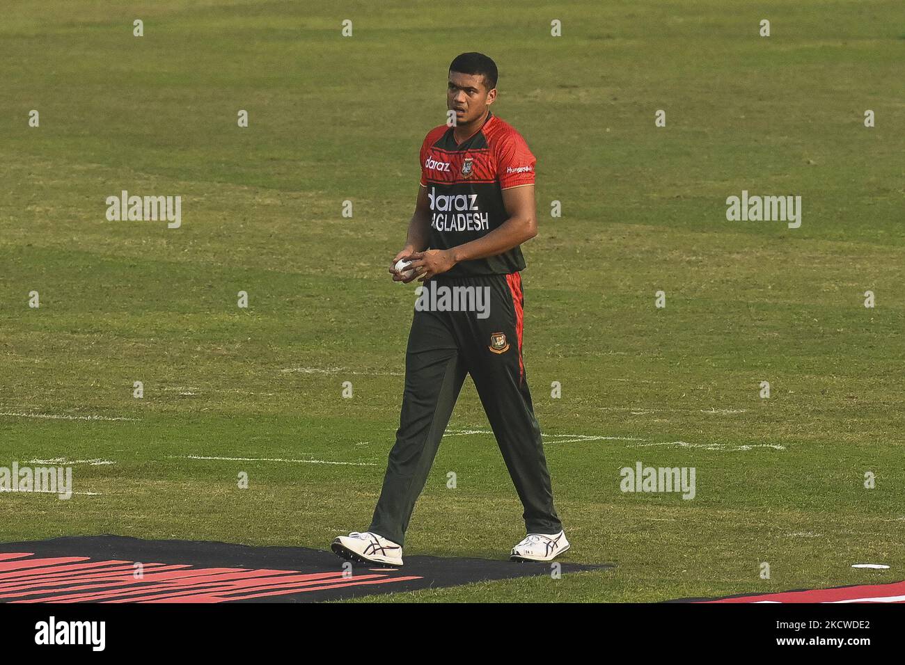 Bangladesh's Taskin Ahmed during the first Twenty20 international ...