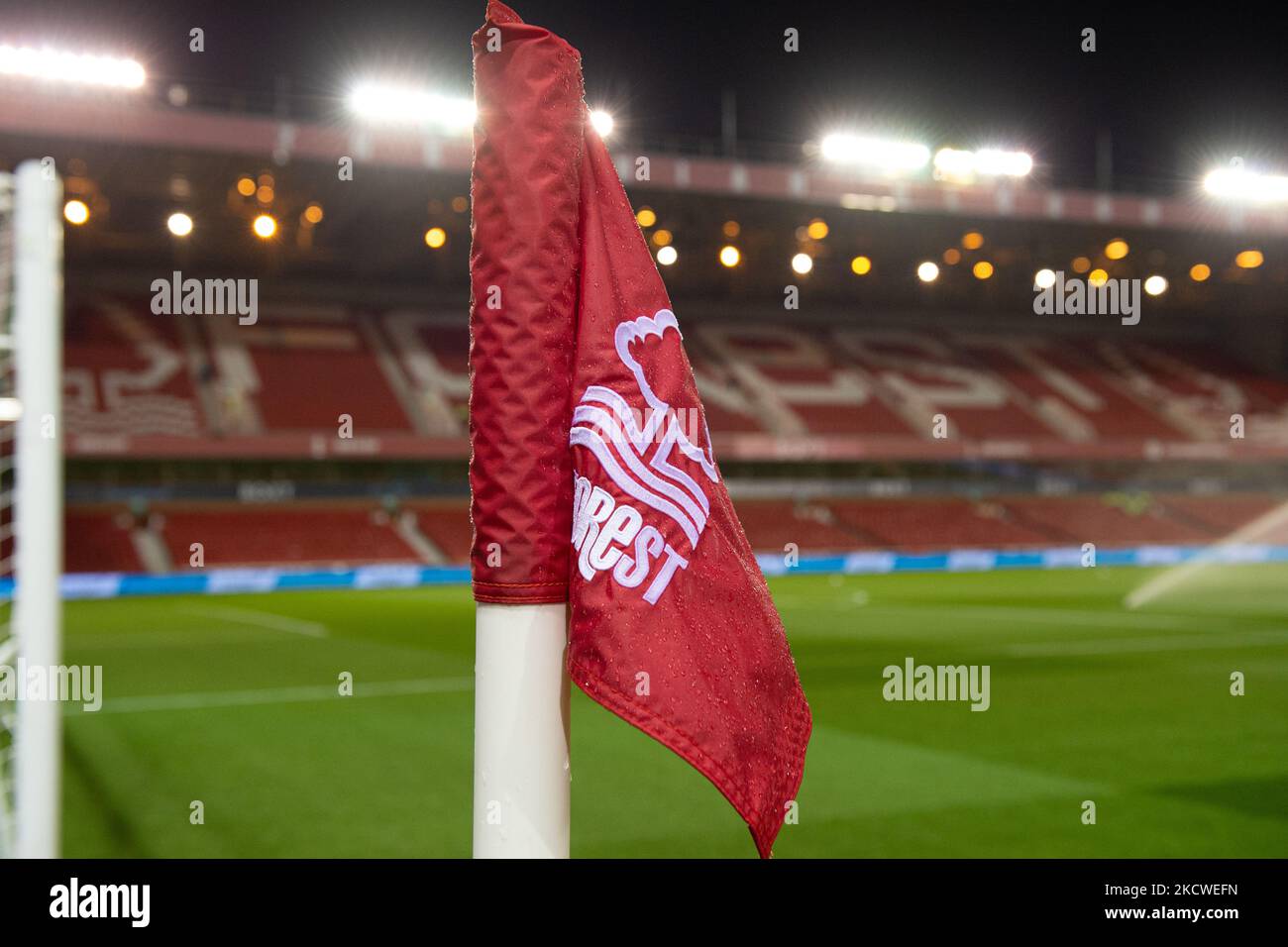 Corner flag during the Sky Bet Championship match between Nottingham ...