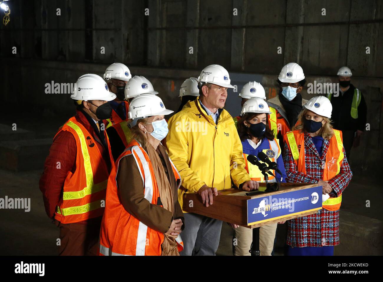 MTA CEO John"Janno" Lieber speaks following New York Governor Kathy ...