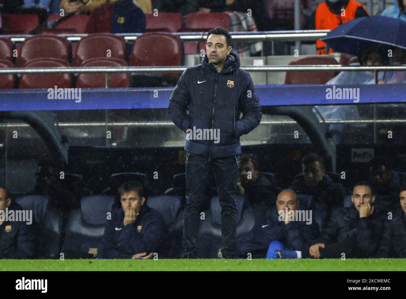 Xavi Hernandez coach of FC Barcelona during the Group E - UEFA ...