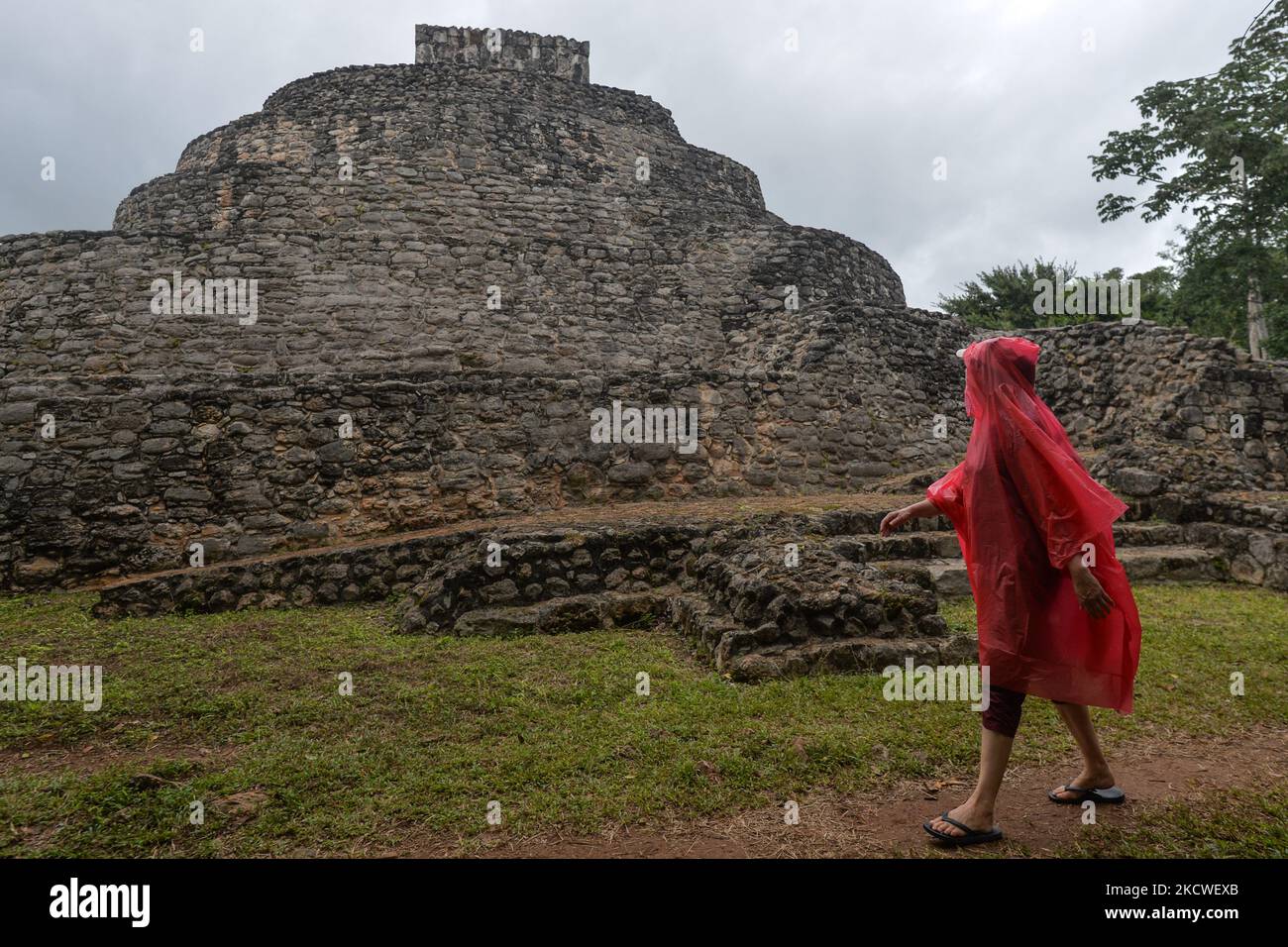 Oval palace, Ek? Balam Maya archaeological site On Thursday, November ...