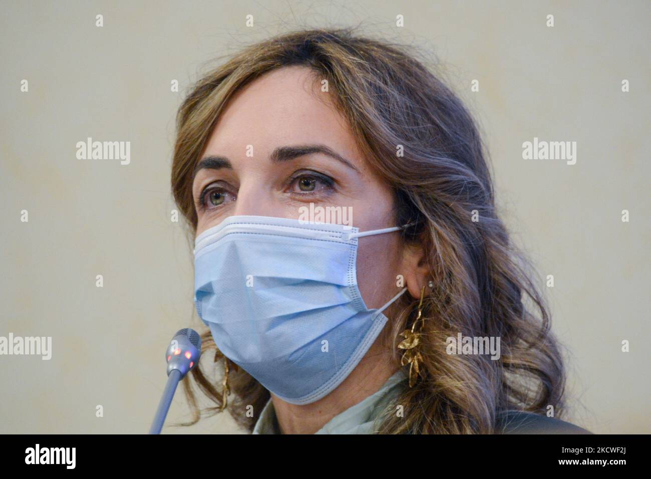 Maria Domenica Castellone during the News Press conference of the 5 ...