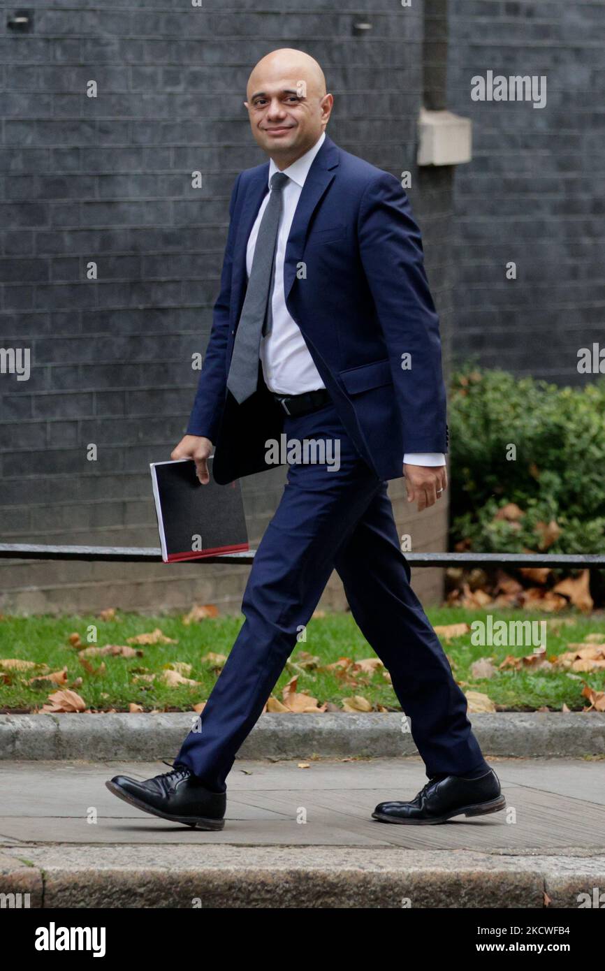 British Secretary of State for Health and Social Care Sajid Javid ...