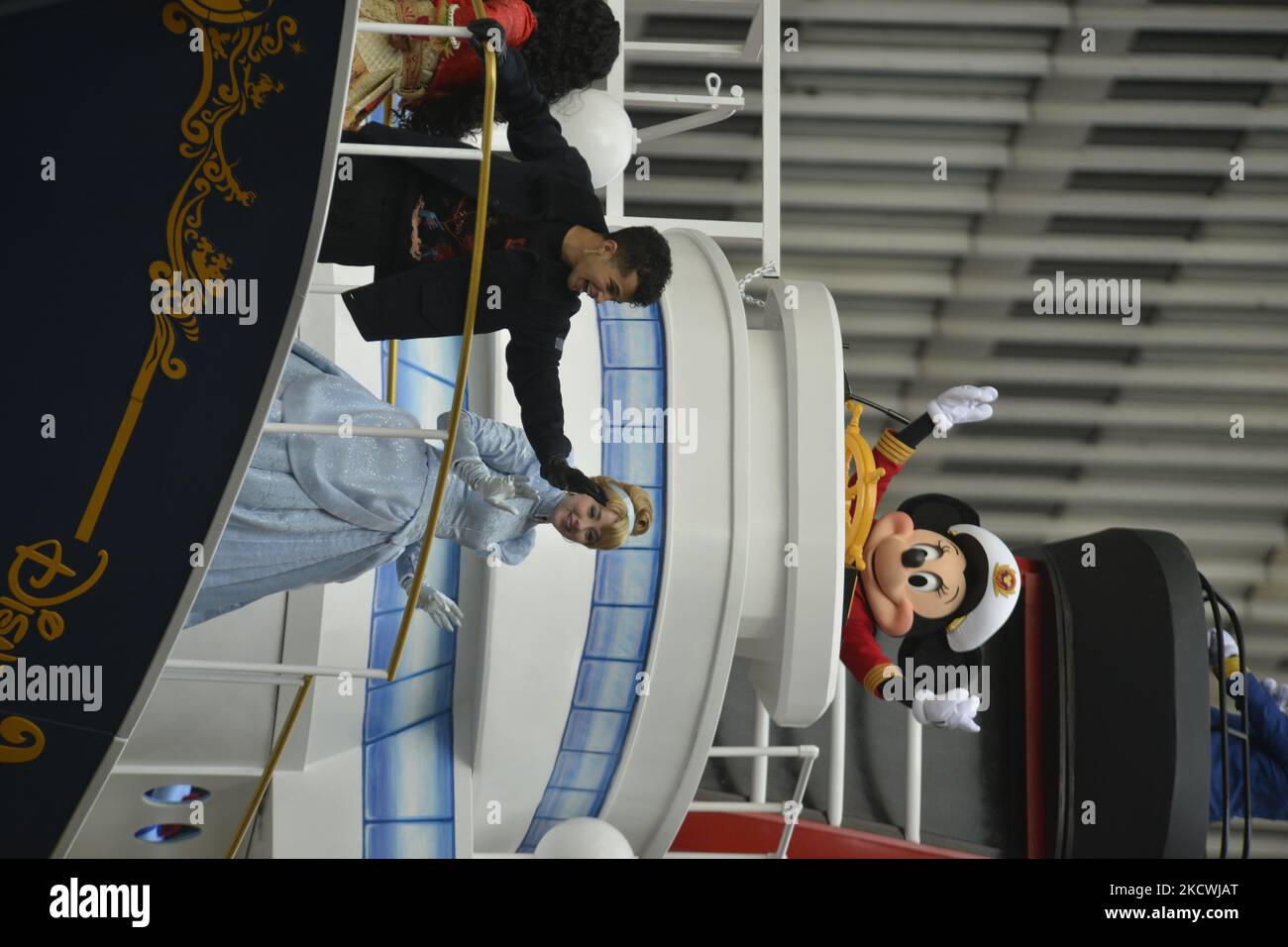 The Disney Cruise Line float during the 95th Macy's Thanksgiving Day ...