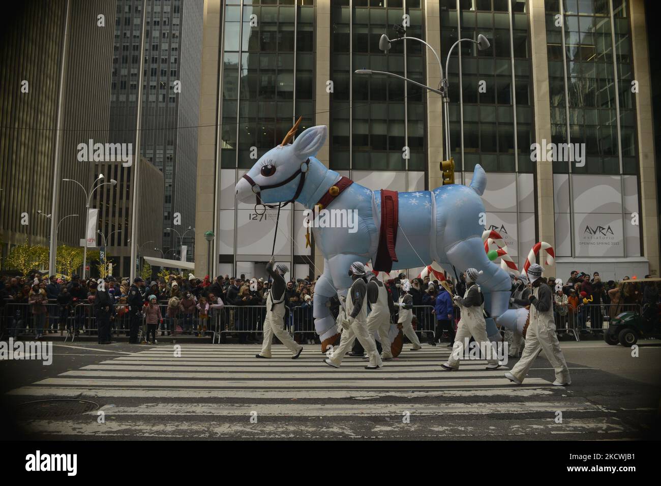 The 95th Macy's Thanksgiving Day Parade held with crowd of ten ...