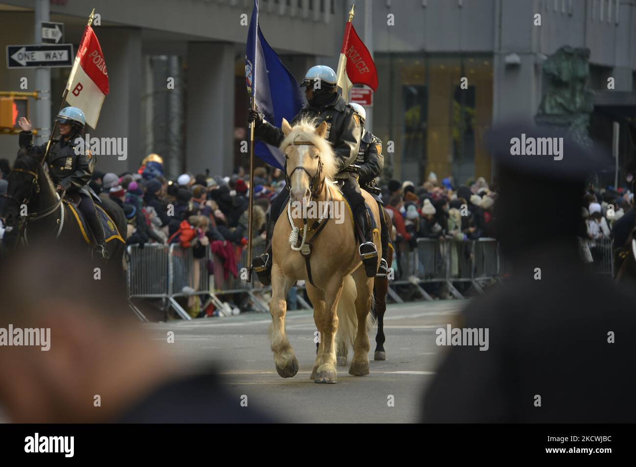 The 95th Macy's Thanksgiving Day Parade held with crowd of ten ...