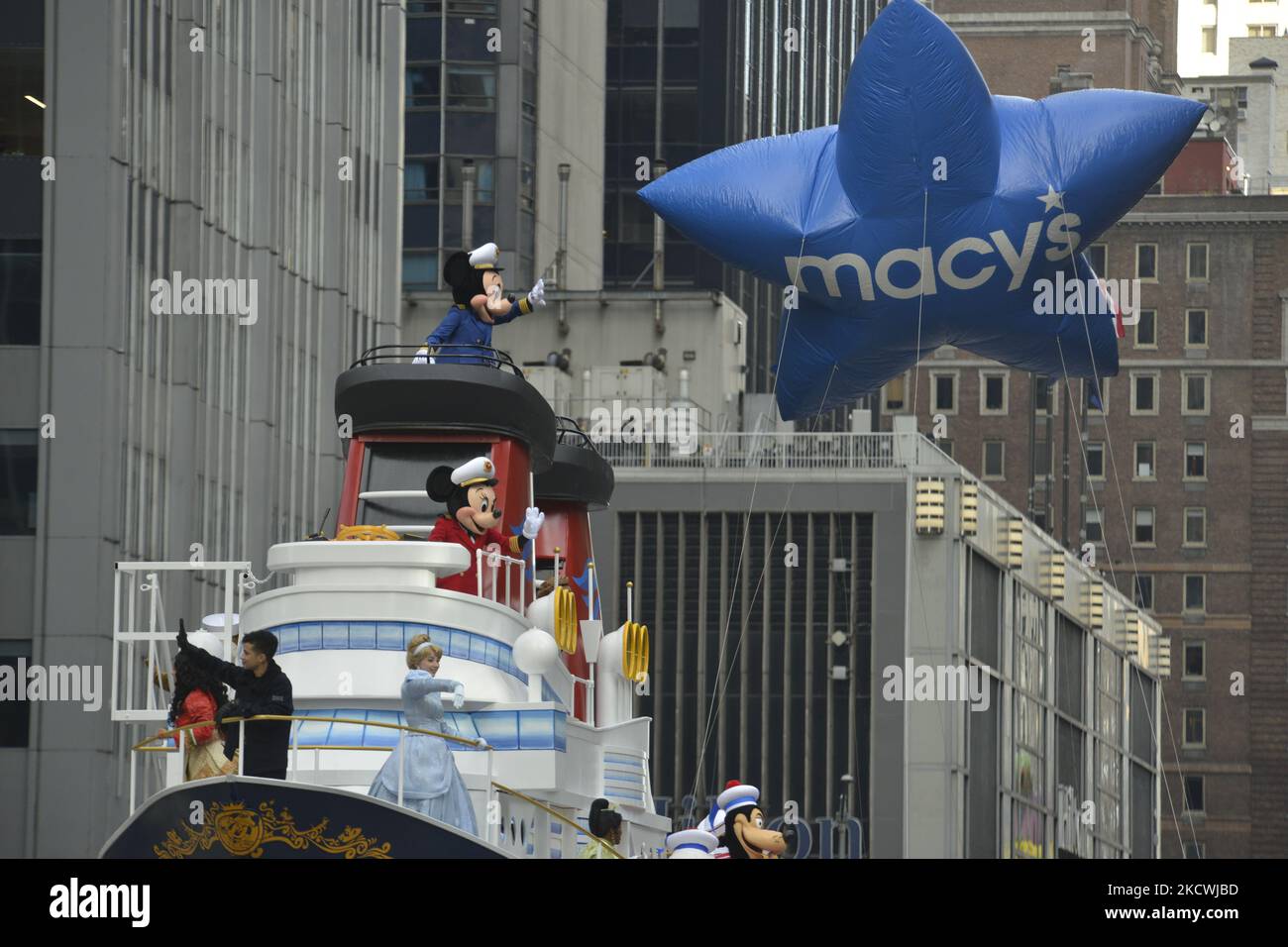 The Disney Cruise Line float during the 95th Macy's Thanksgiving Day ...
