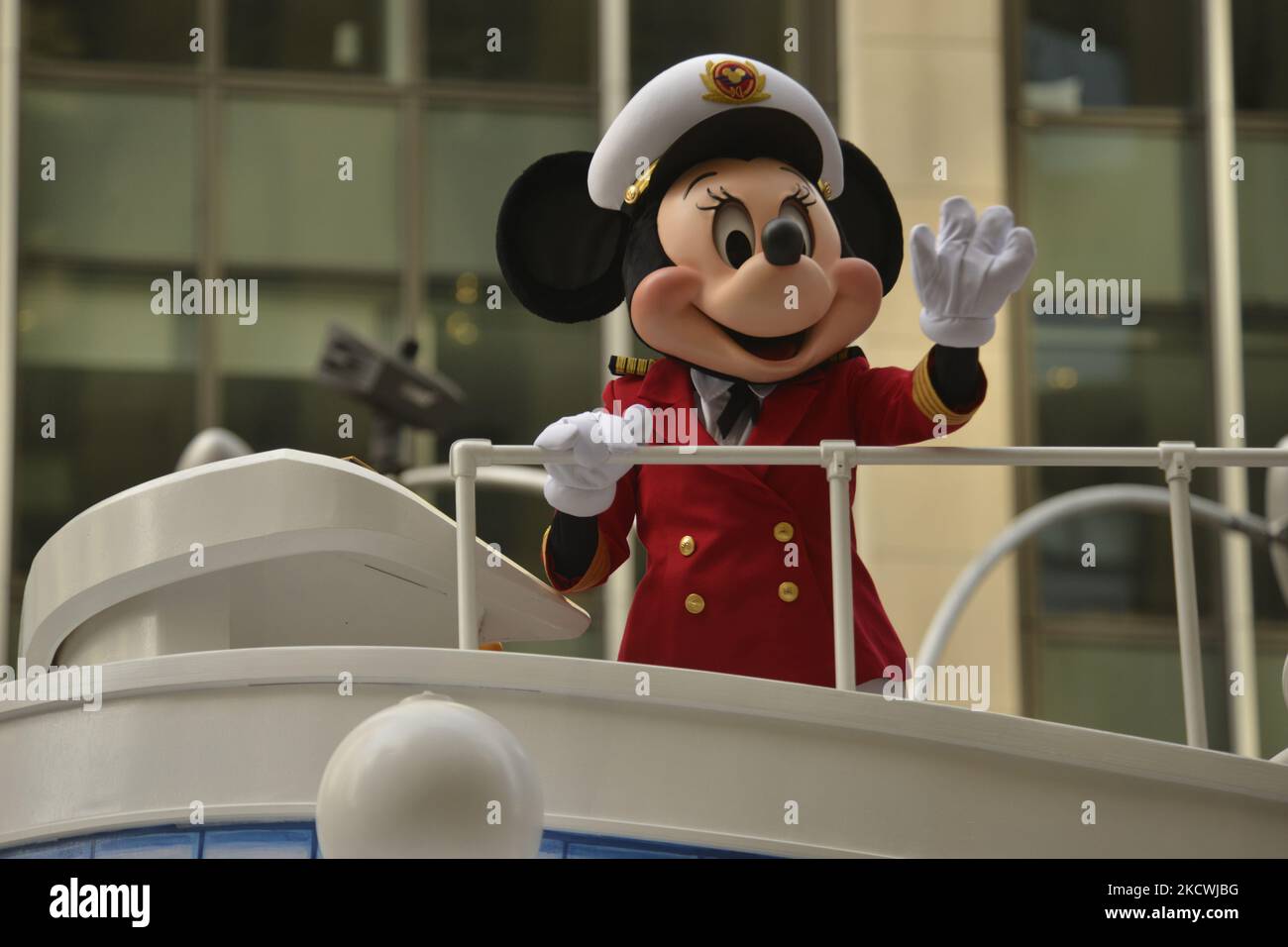 The Disney Cruise Line float during the 95th Macy's Thanksgiving Day ...