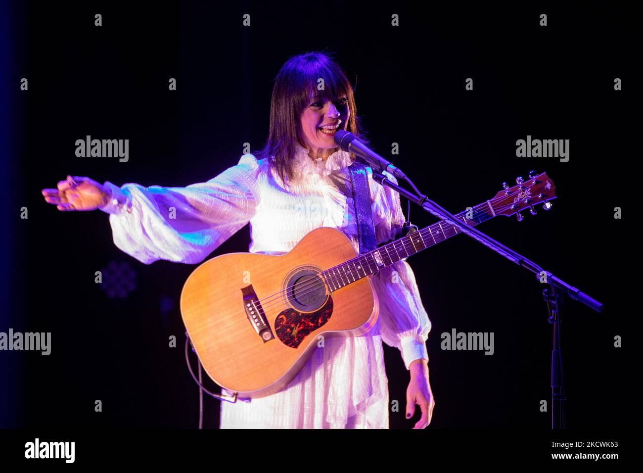 Italian singer Carmen Consoli performs at Teatro degli Arcimboldi in ...