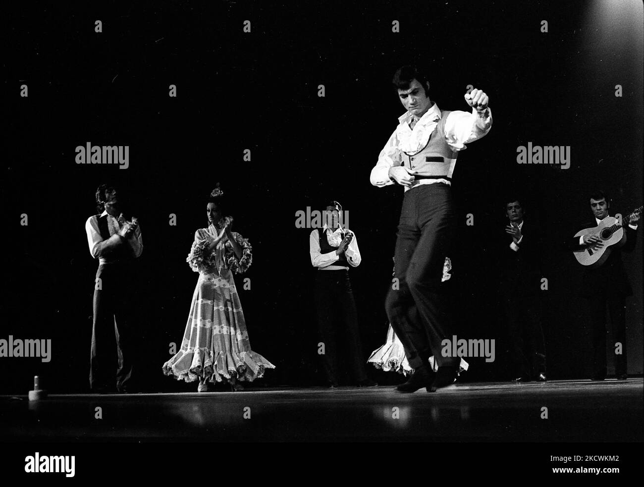 Manuela Vargas, Spanish flamenco dancer, during a performance at the ...