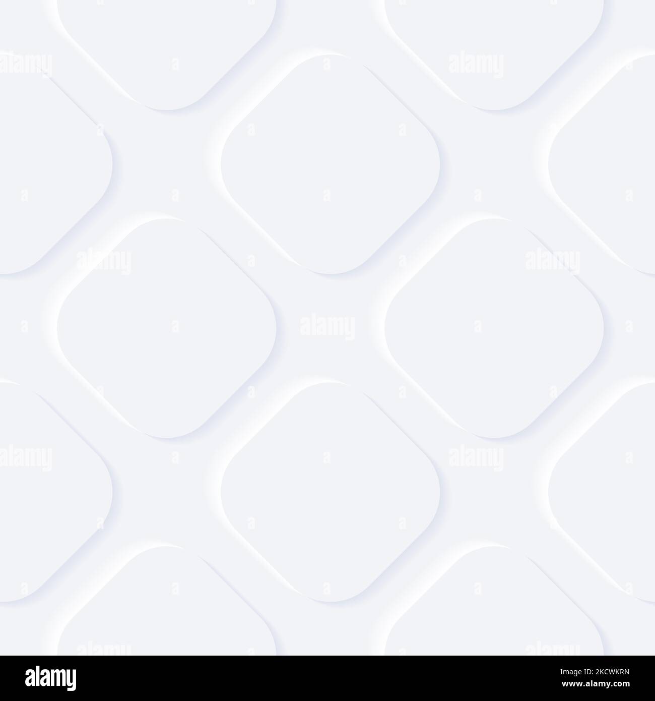 White embossed pattern of rhombuses in a realistic style for printing ...