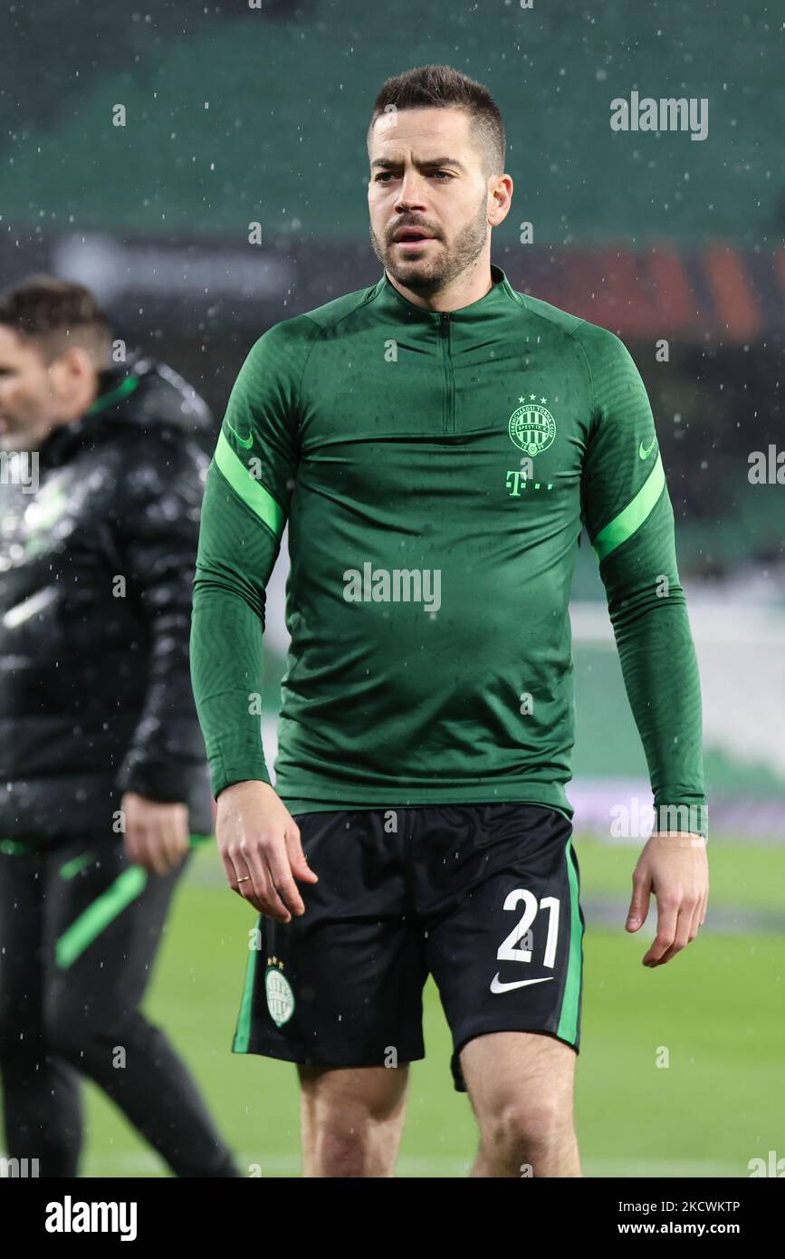 Endre Botka of Ferencarosi TC during the UEFA Europa League Group G ...