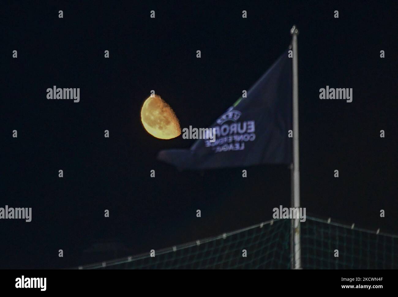 Uefa conference league flag waves hi-res stock photography and images ...
