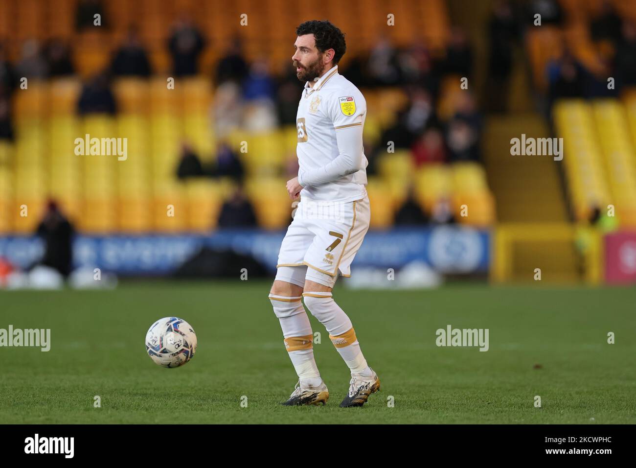 David Worrall of Port Vale looks on during the Sky Bet League 2 match ...